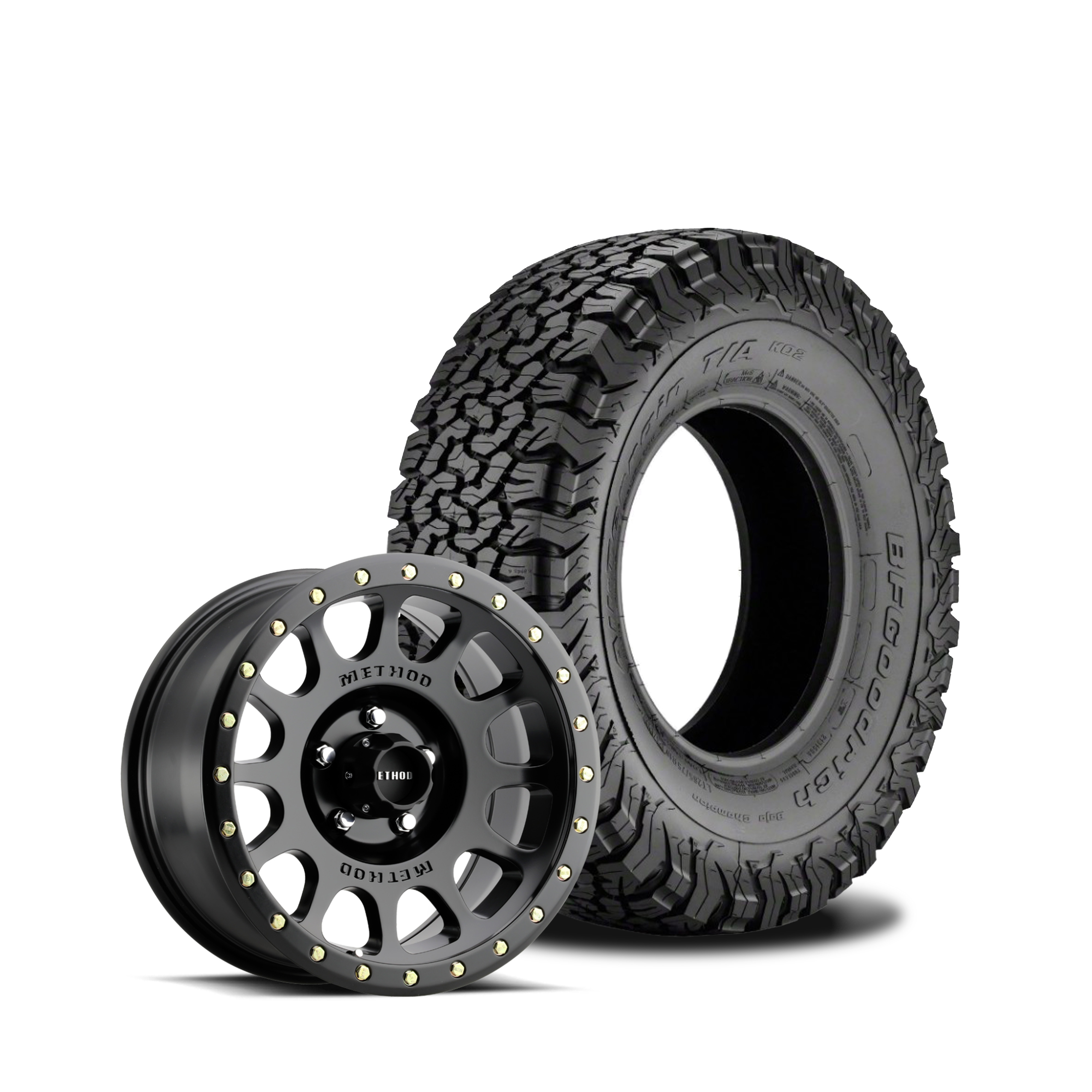 Method 305 17x8.5 Matte Black 5x5 | BFG 37x12.5 All Terrain KO2 | Moun ...