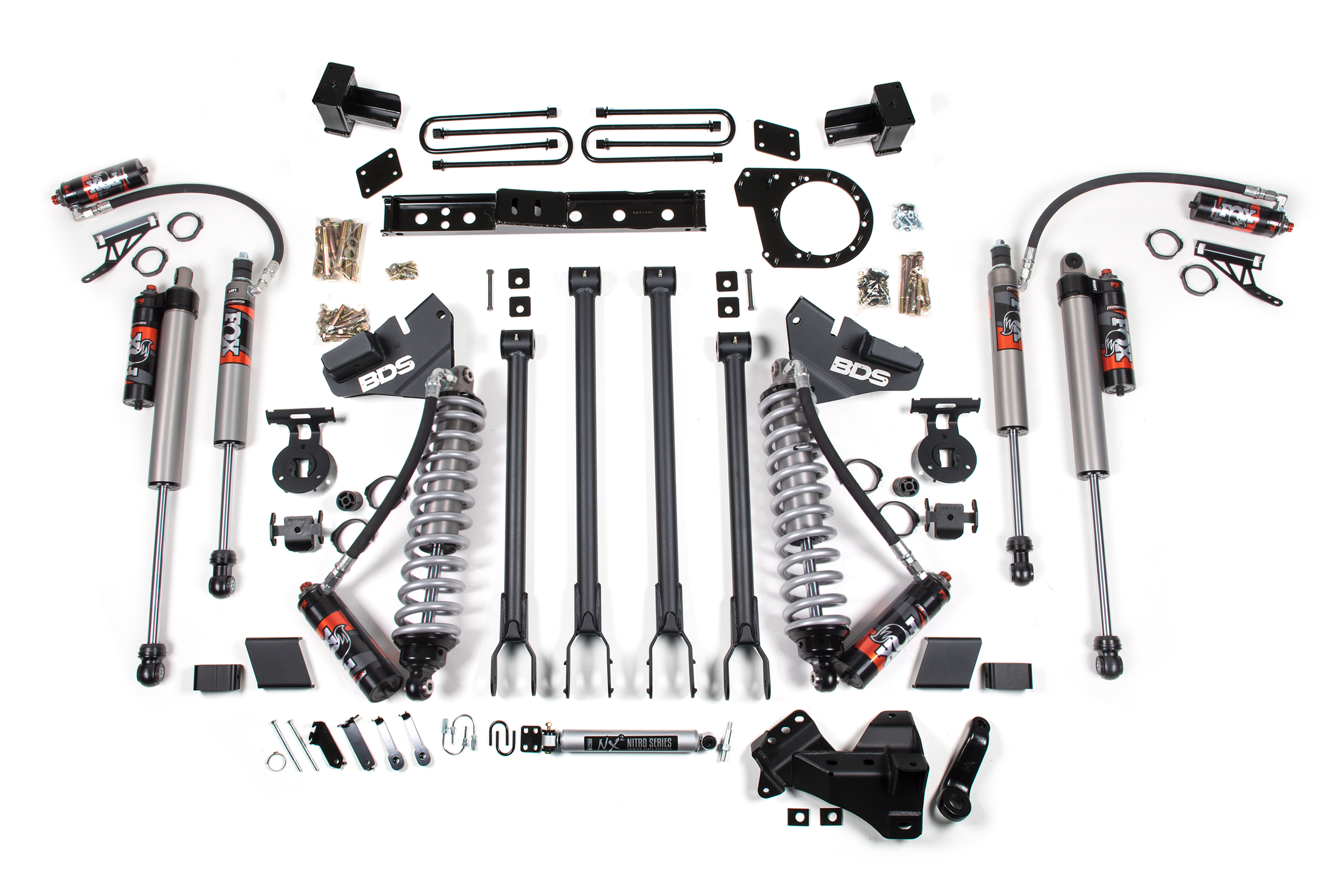 7 Inch Lift Kit w/ 4-Link | FOX 2.5 Performance Elite Coil-Over Conver ...