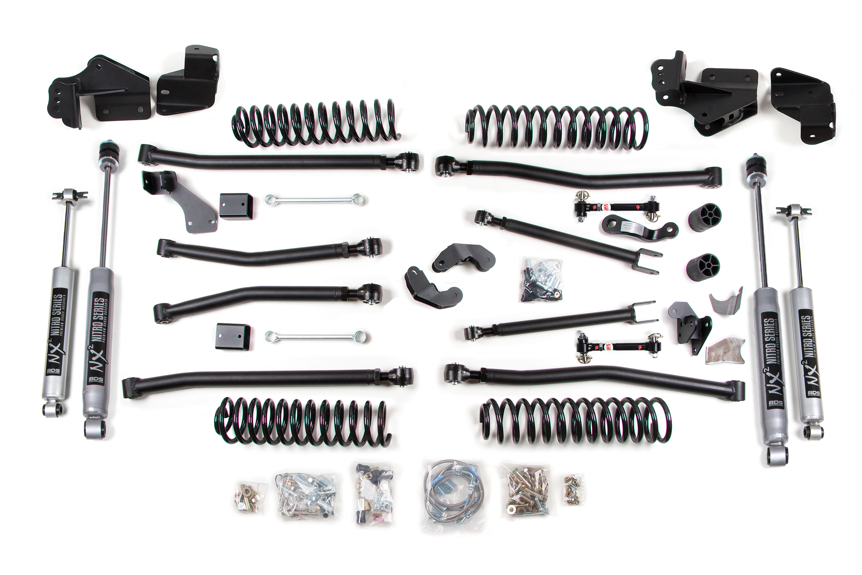 4 Inch Lift Kit | Long Arm | Jeep Wrangler JK (07-18) 2-Door – BDS ...