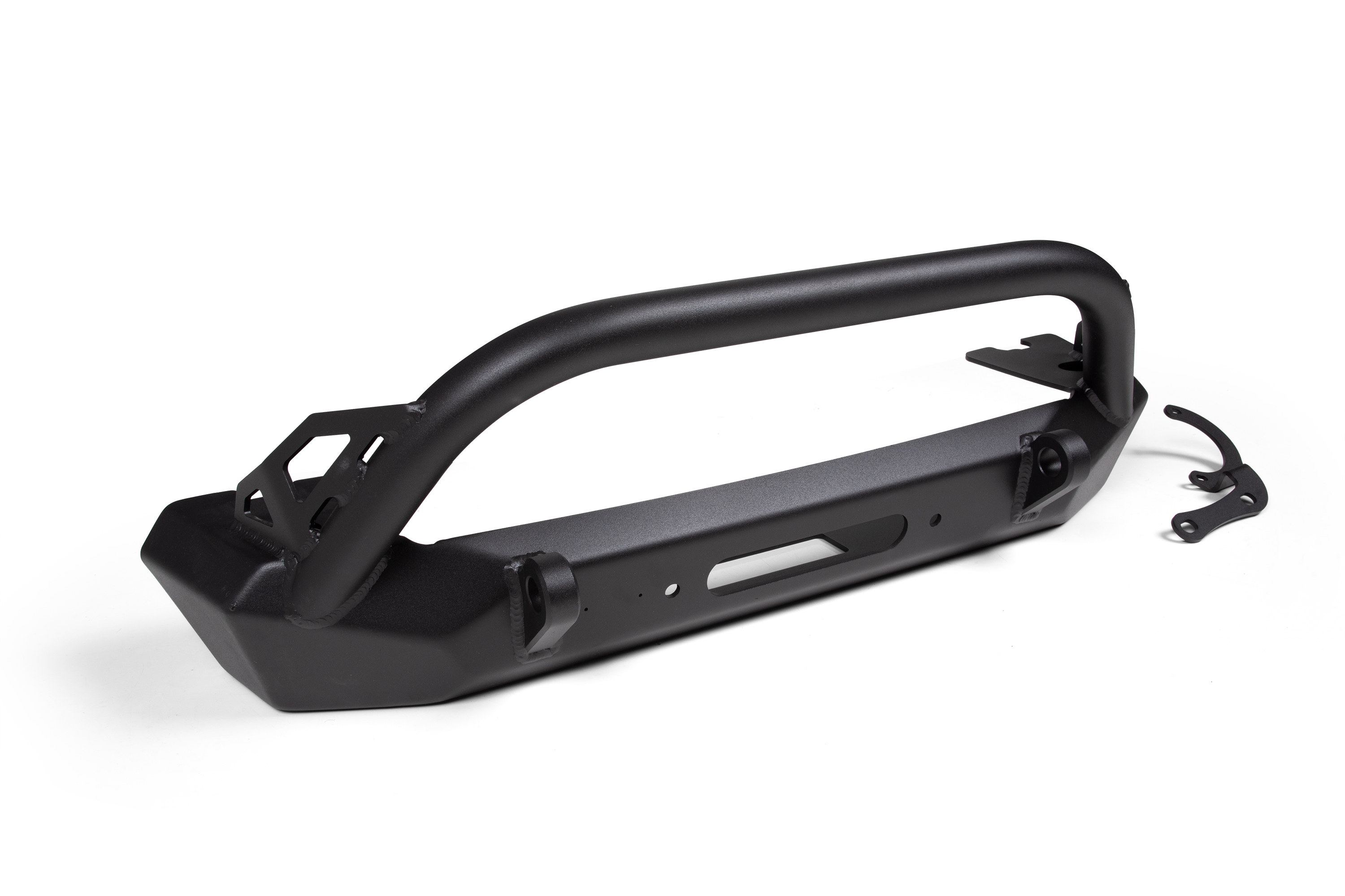 Inferno Front Winch Bumper with Flat Top Bull Bar | Jeep Wrangler JK – JKS Manufacturing