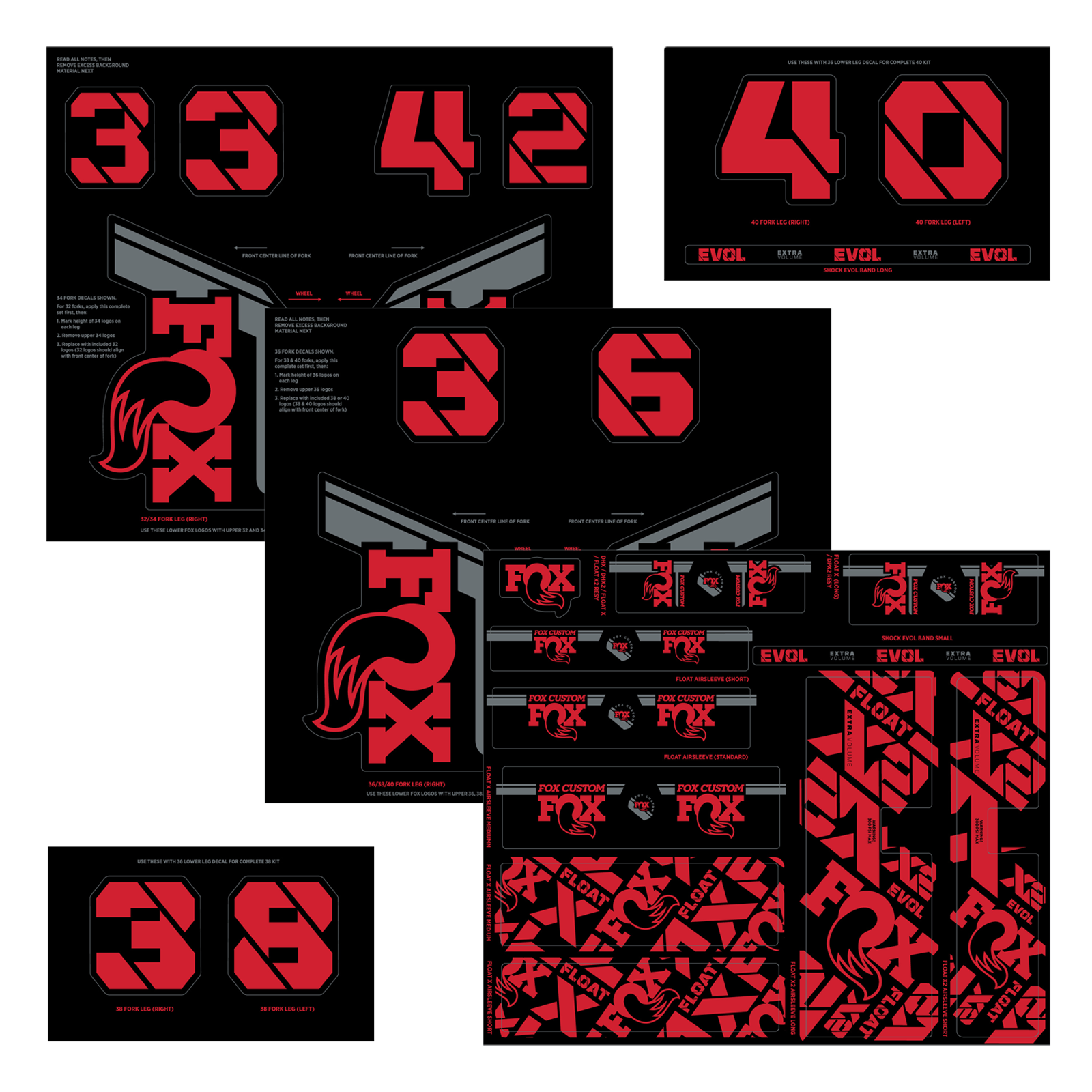 FOX CUSTOM Decal Kits – RideFOX EU