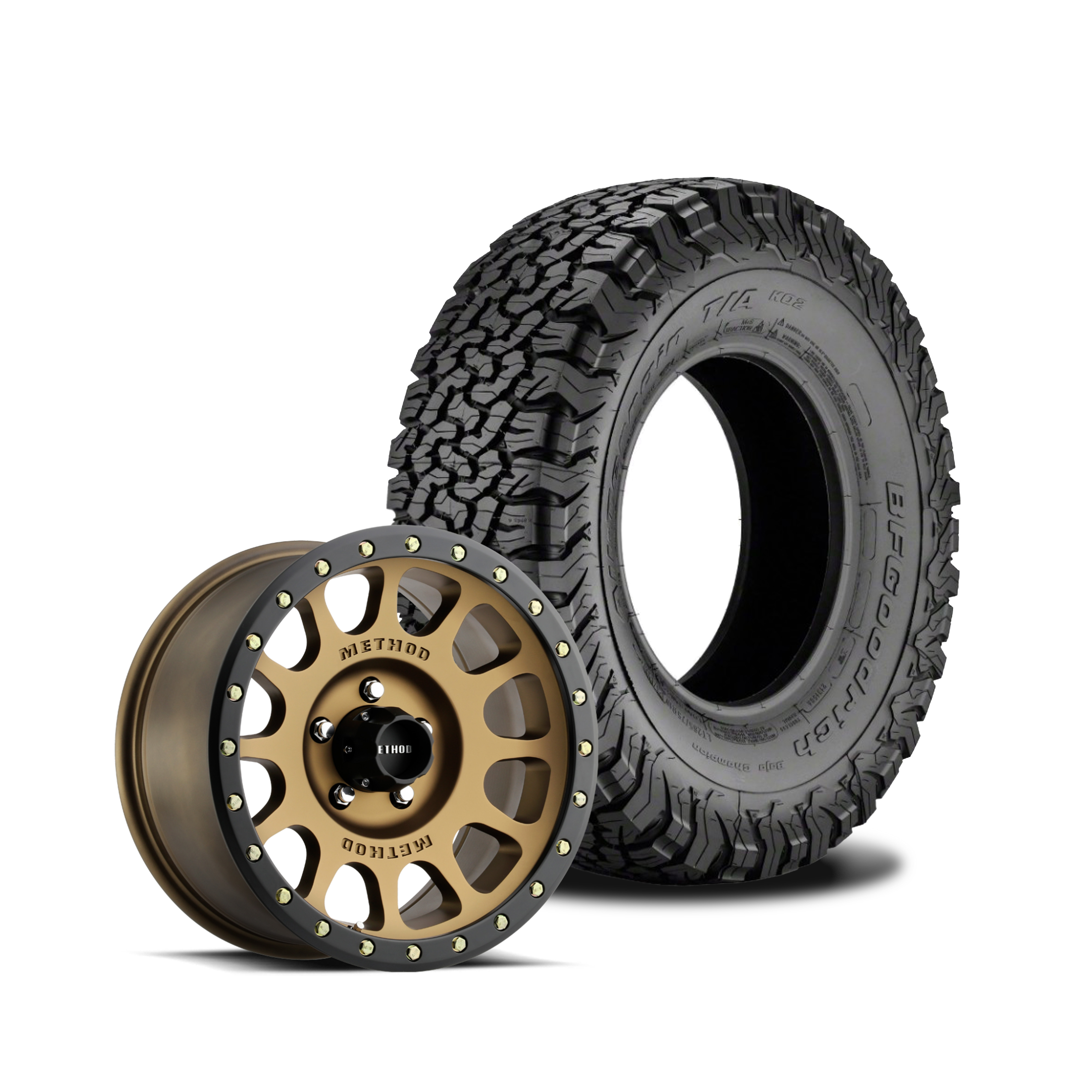 Method 305 17x8.5 Bronze 5x5 | BFG 37x12.5 All Terrain KO2 | Mounted ...