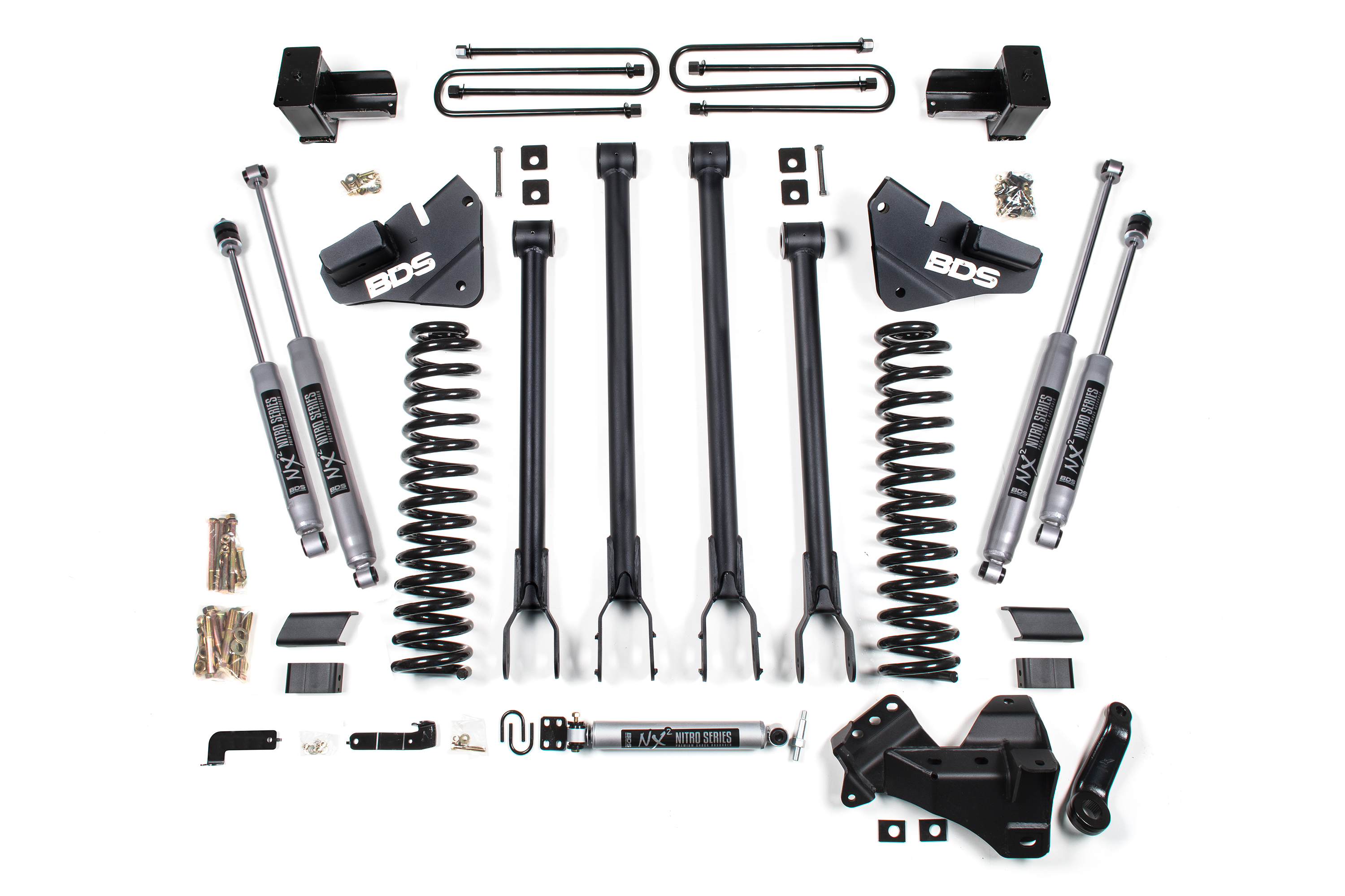 4 Inch Lift Kit w/ 4-Link | Ford F350 Super Duty DRW (20-22) 4WD | Die ...