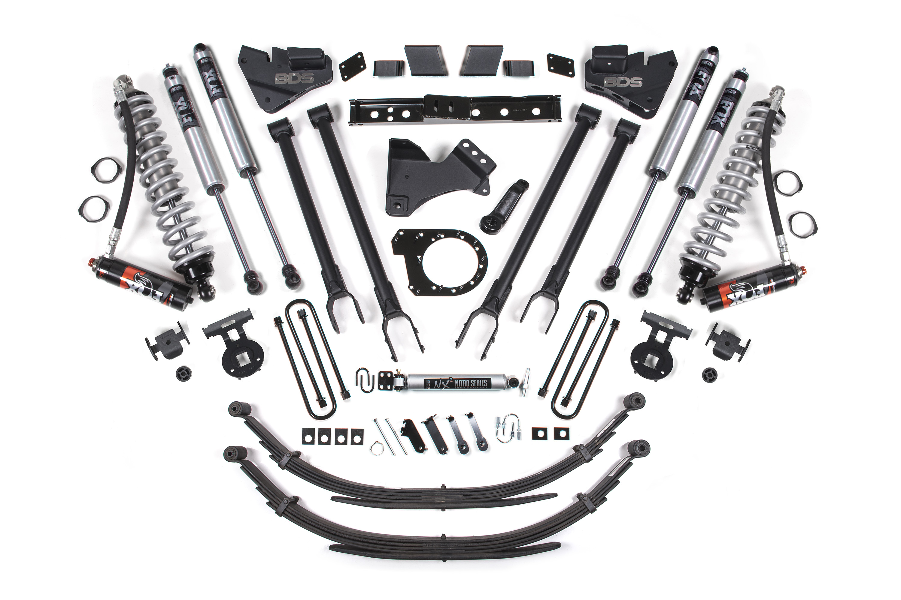 7 Inch Lift Kit w/ 4-Link | FOX 2.5 Performance Elite Coil-Over Conver ...