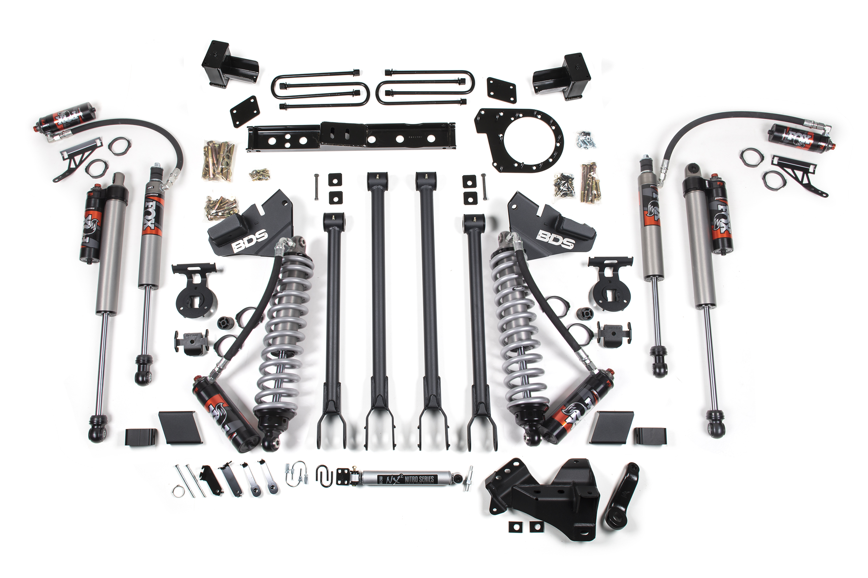 6 Inch Lift Kit w/ 4-Link | FOX 2.5 Performance Elite Coil-Over Conver ...
