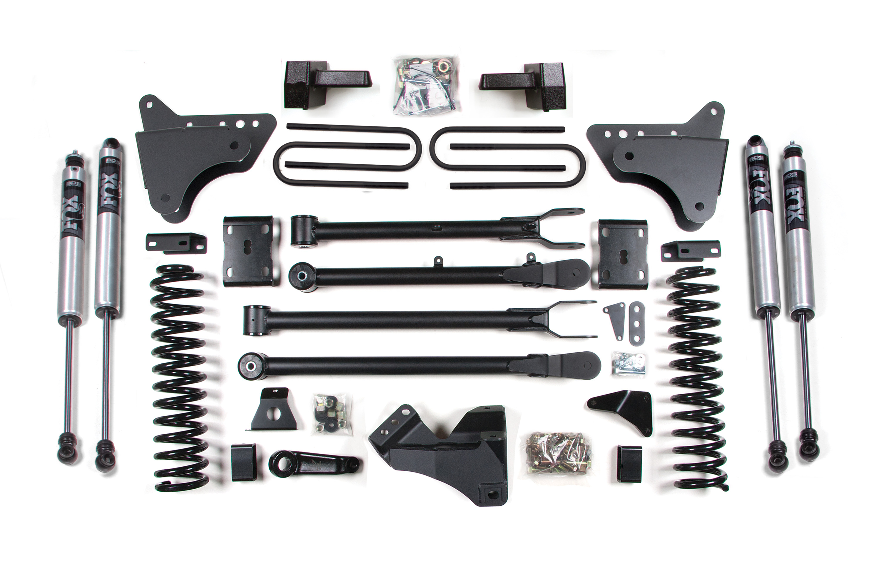 4 Inch Lift Kit w/ 4-Link | Ford F250/F350 Super Duty (11-16) 4WD | Di ...