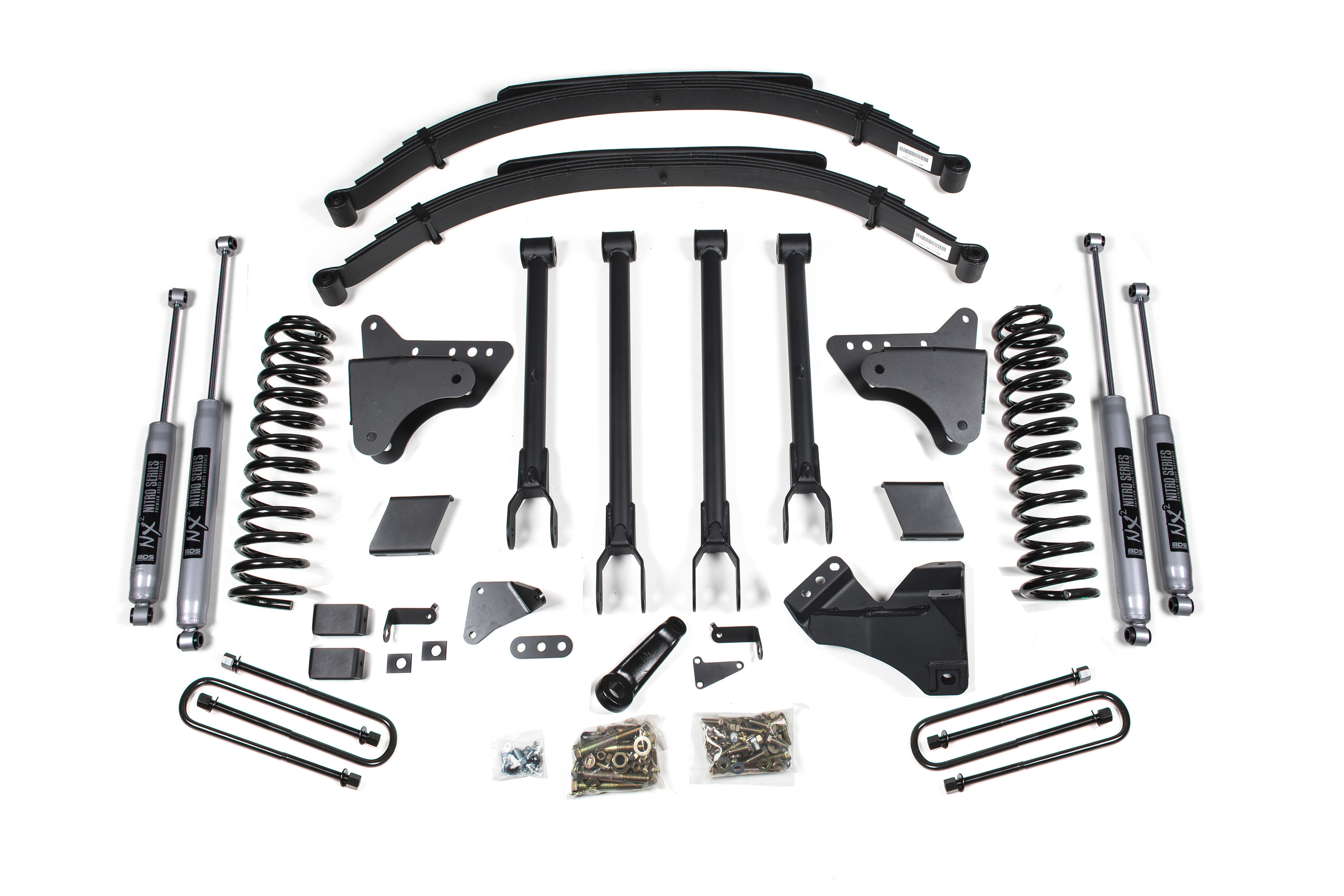 6 Inch Lift Kit w/ 4-Link | Ford F250/F350 Super Duty (11-16) 4WD | Ga ...