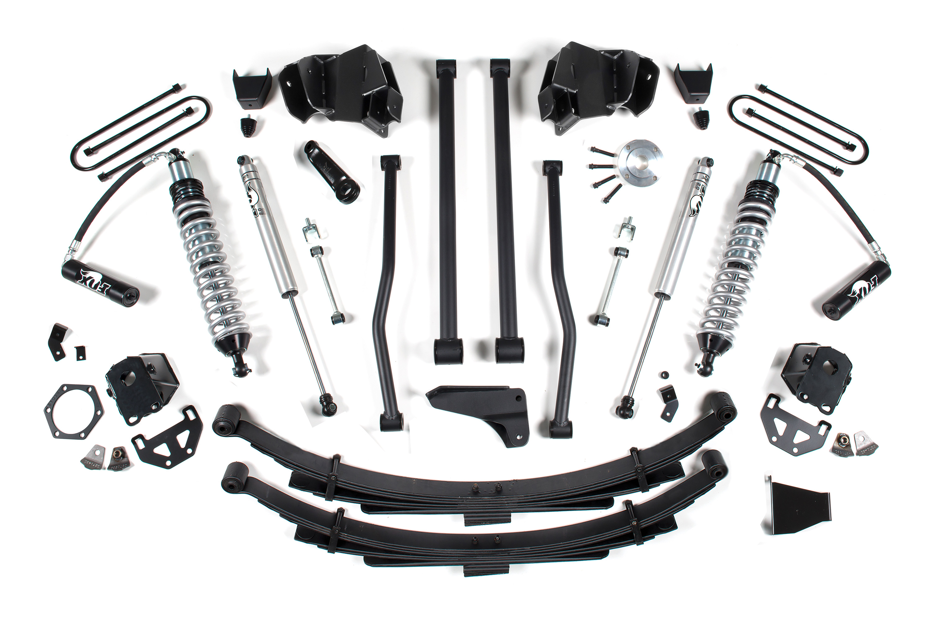 8" Long Arm FOX 2.5 Coilover Lift Kit | 03–07 Ram 2500/3500 Diesel ...